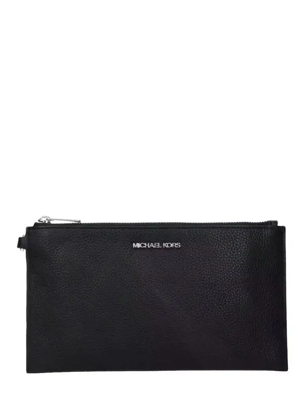 Michael Kors Pebbled Clutch Bag - Black