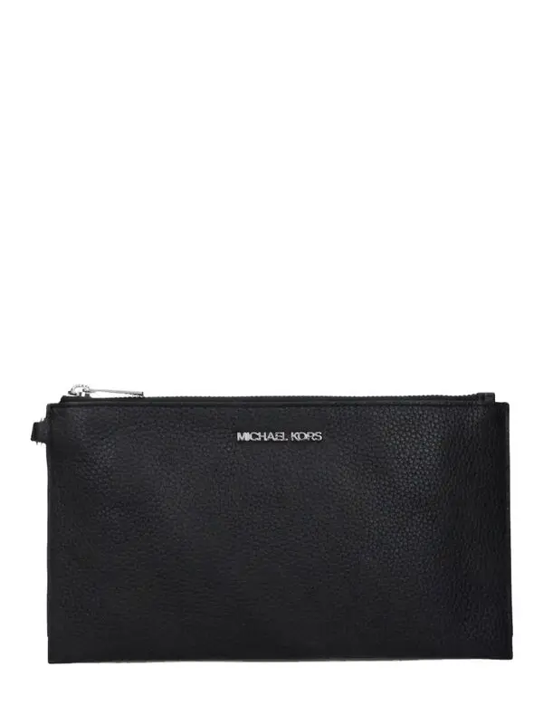 Michael Kors Pebbled Clutch Bag - Black