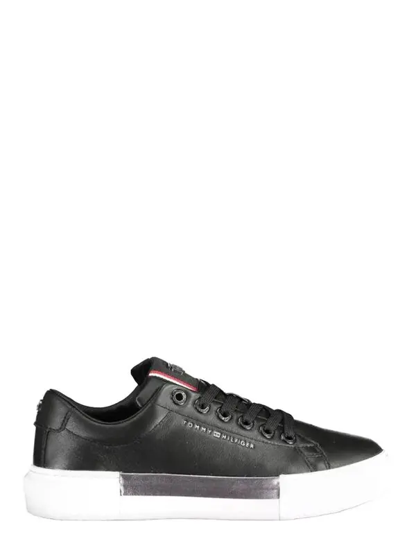 Tommy Hilfiger Logo Lettering Sneakers - Black