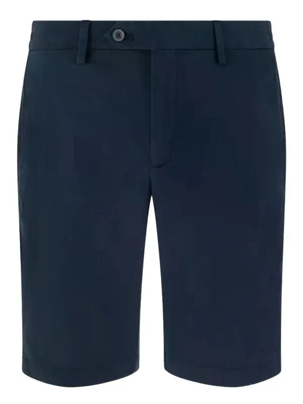 Boggi Milano Stretch-cotton Bermuda Shorts - Blue