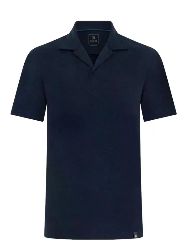Boggi Milano V-neck Short-sleeve T-shirt - Blue