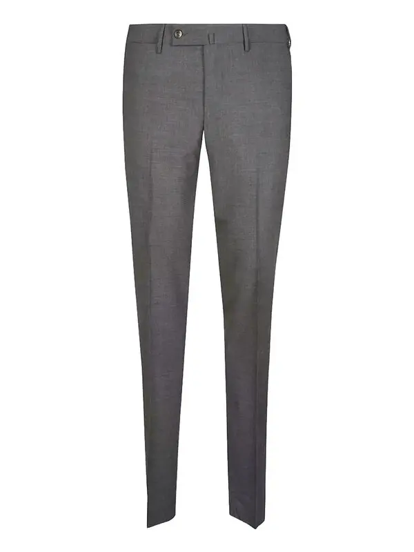 PT TORINO Pressed-crease Tailored Trousers - Grey