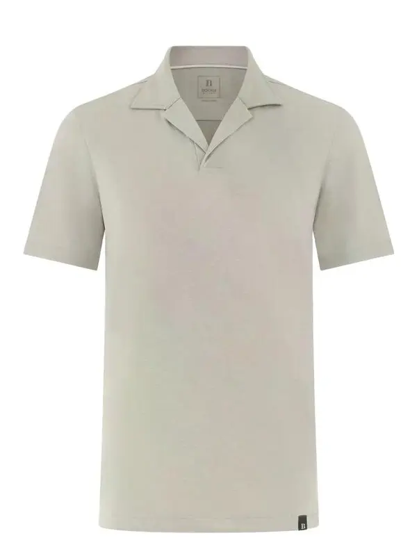Boggi Milano Piping-detail V-neck Polo T-shirt - Neutrals