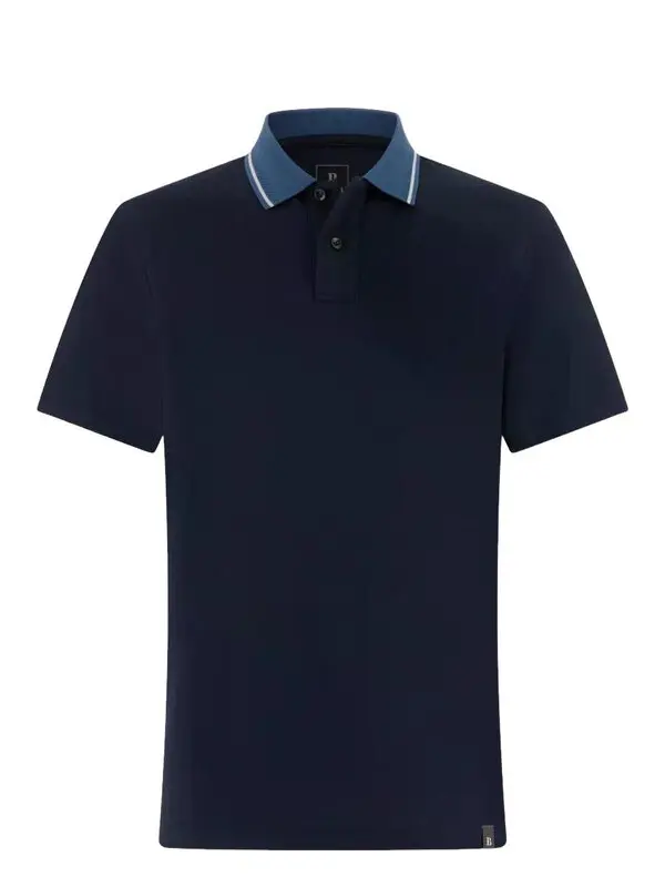 Boggi Milano Piqué Polo Shirt - Blue