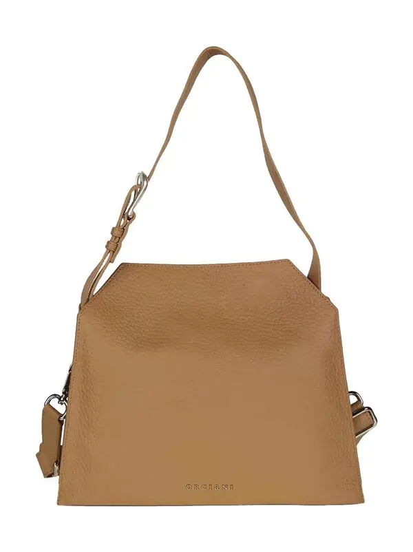 ORTIGNI Logo-detail Shoulder Bag - Neutrals