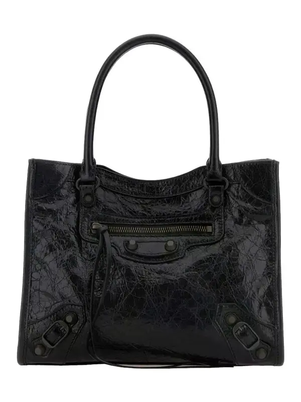 Balenciaga Mini Le City Leather Tote Bag - Black