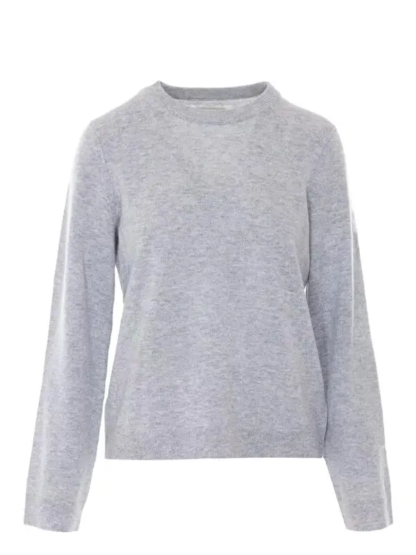 Zadig&Voltaire Cara Leather-patch Sweater - Grey