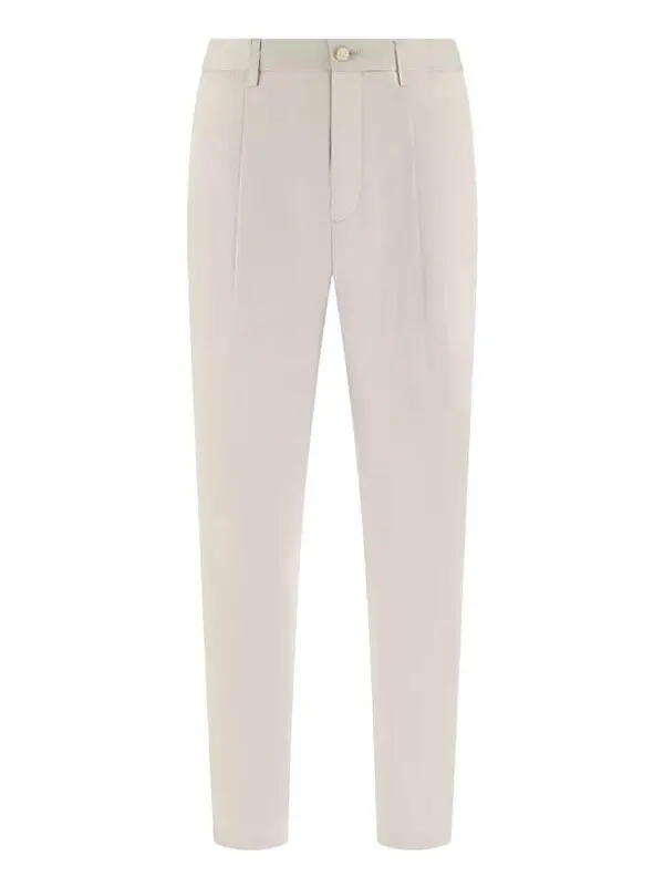 Boggi Milano Darted Drawstring-waist Trousers - Neutrals