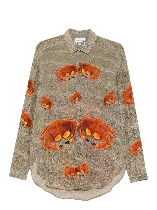 The Artistylist Crab-print Shirt - Neutrals