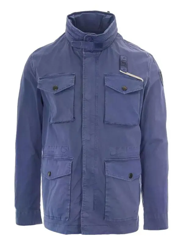 BLAUER. Four-pocket High-neck Jacket - Blue