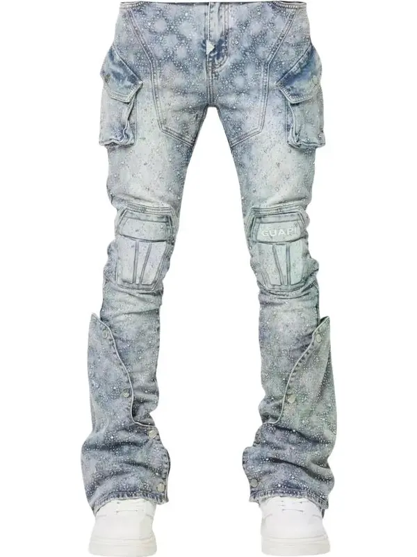 GUAPI Coffin Arc Embellished Jeans - Blue