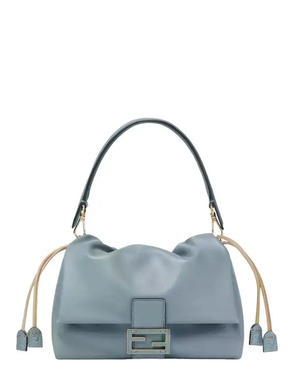 Fendi Mamma Baguette Drawstring Shoulder Bag - Blue