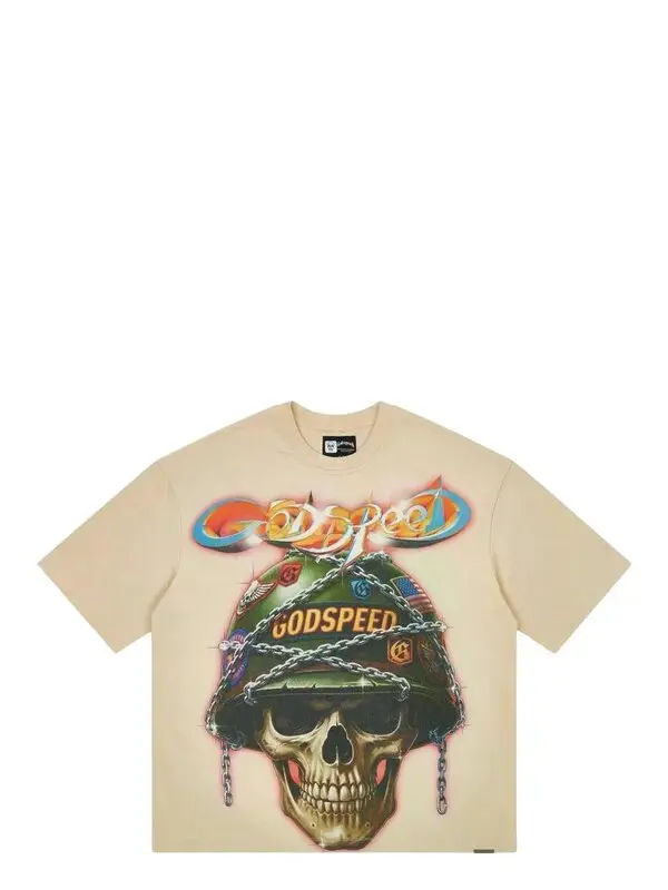 GODSPEED Graphic-print T-shirt - Neutrals