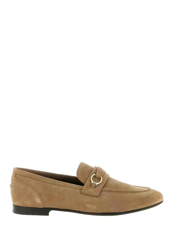 Brunello Cucinelli Suede Horsebit Loafers - Neutrals