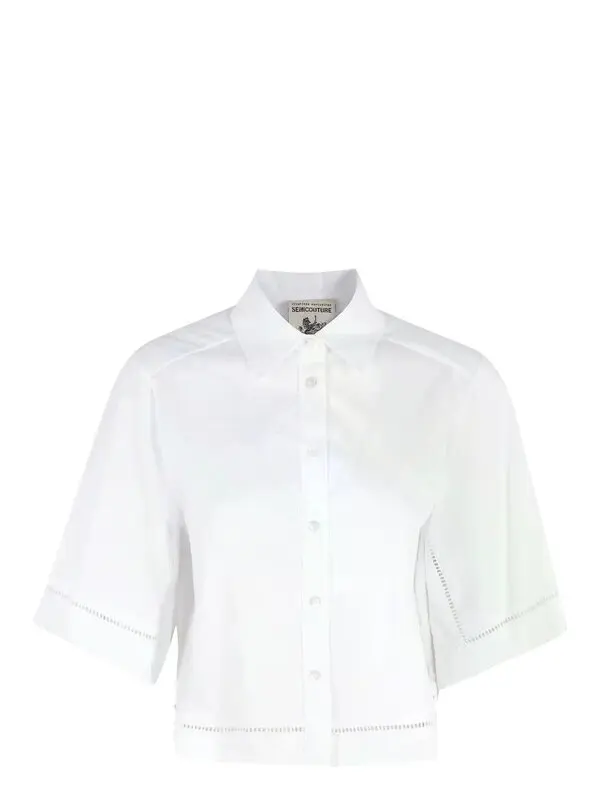 SEMICOUTURE Madelaine Embroidered Shirt - White