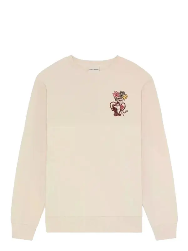 Drole De Monsieur Vase Havana Embroidered Sweater - Neutrals
