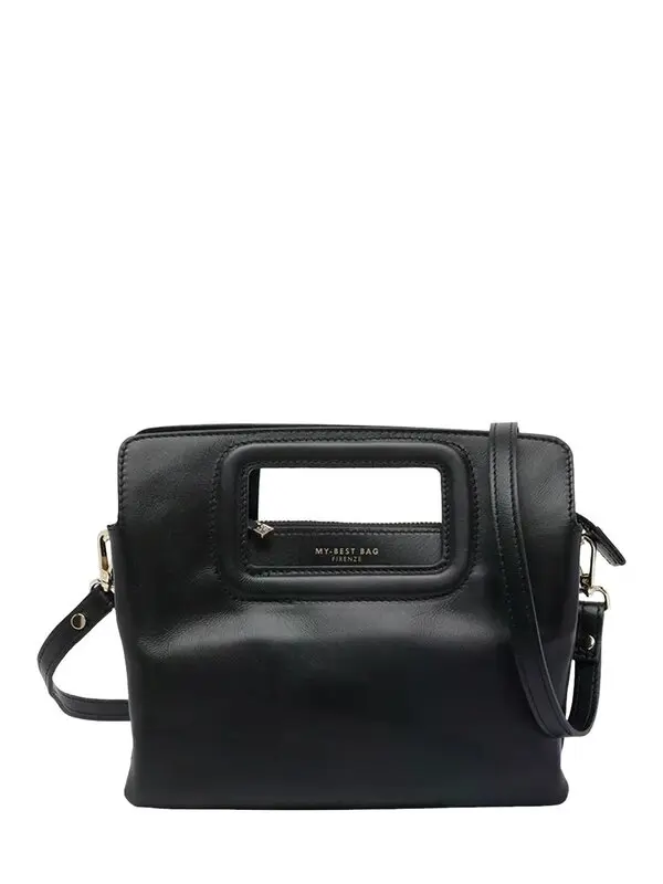 MY BEST BAG FIRENZE Cut-out Leather Clutch - Black