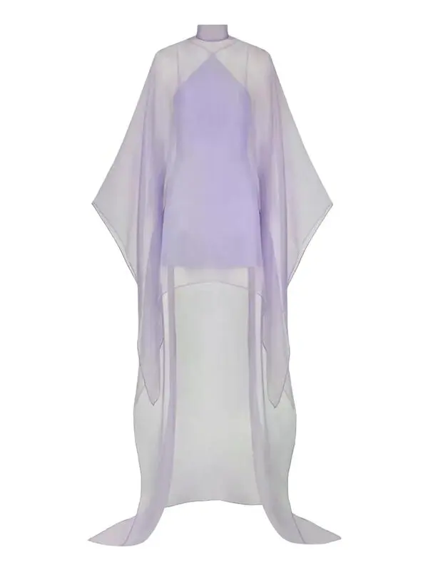 TALLER MARMO Denver Sheer-paneled Dress - Purple
