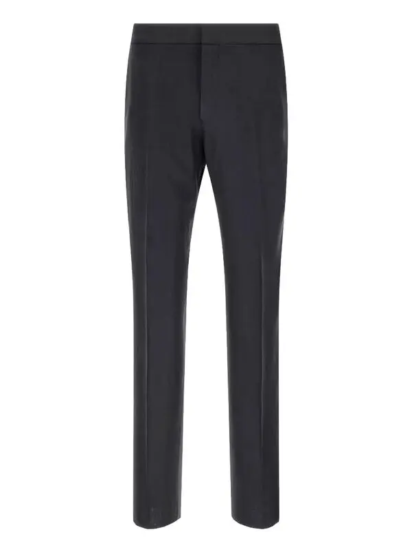 Zegna Drawstring-waist Linen Trousers - Grey
