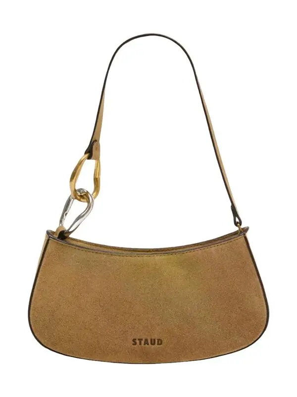 Staud Ollie Ring-detail Shoulder Bag - Neutrals