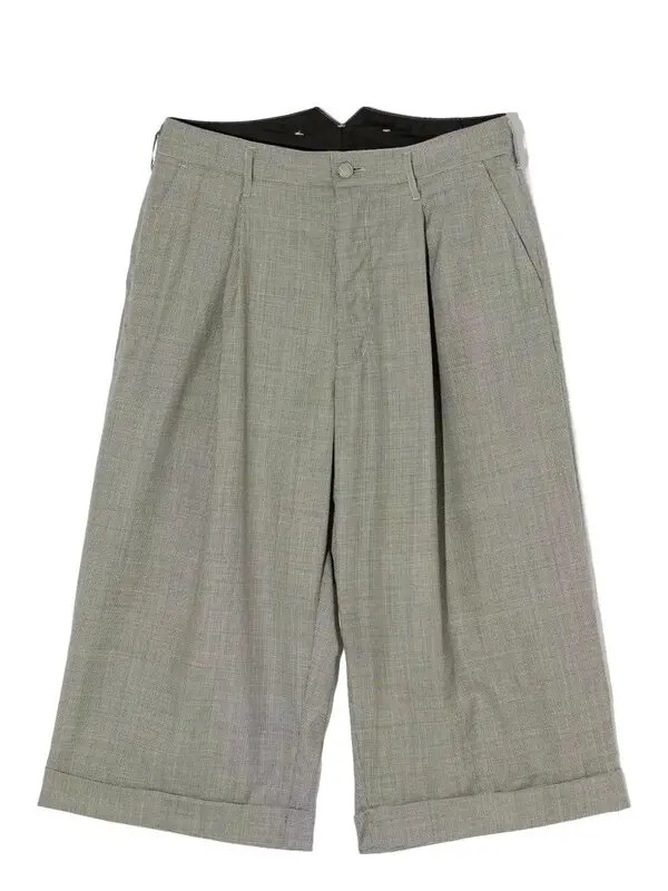 Engineered Garments Houndstooth Pleated Trousers - Grey