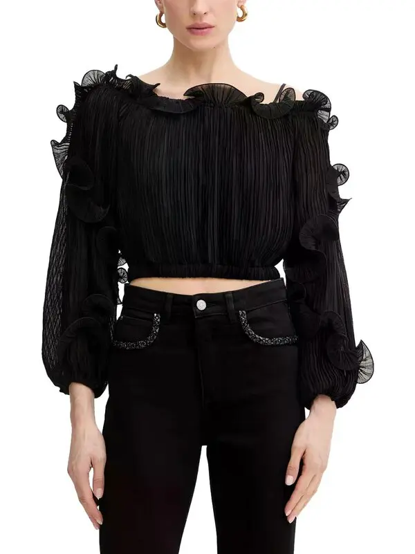 Guess Gabriella Chiffon Blouse - Black