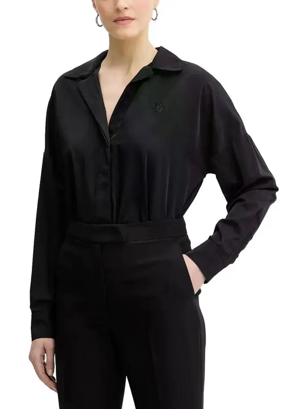 Guess Shirt Collar Bodysuit - Black