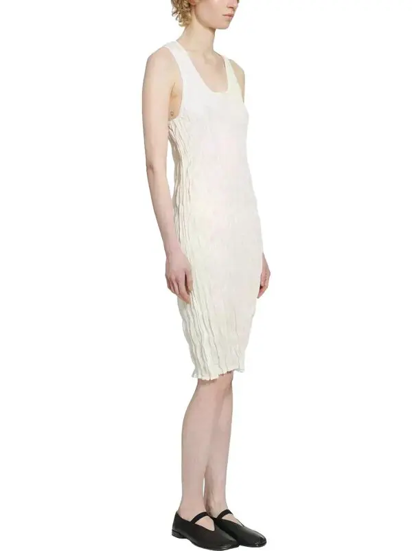 TOTEME Crinkled Tank Dress - White