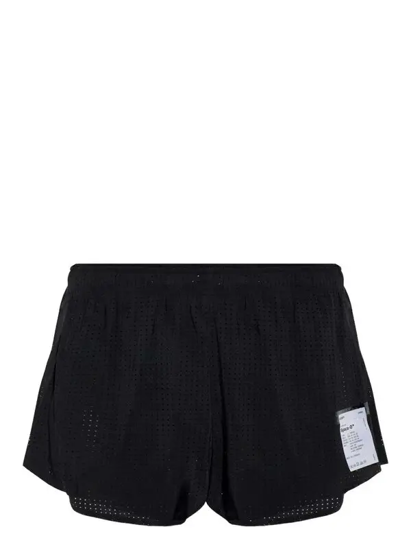 Satisfy Space-o Perforated Shorts - Black