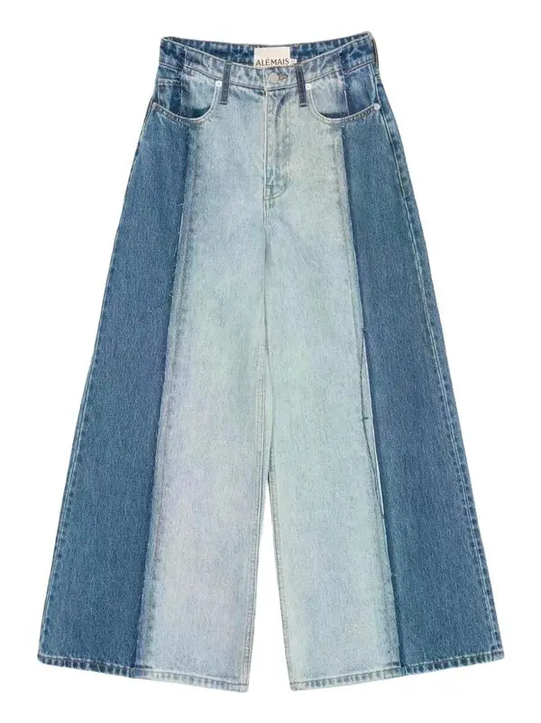 ALEMAIS Jacones Panelled Jeans - Blue