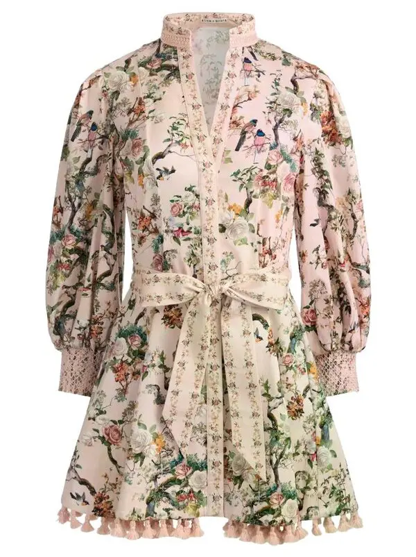 Alice + Olivia Lucy Floral-pattern Mini Dress - Pink