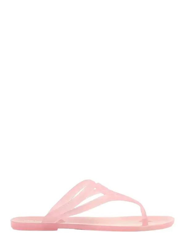 Karl Lagerfeld Jelly Logo Flip-flops - White