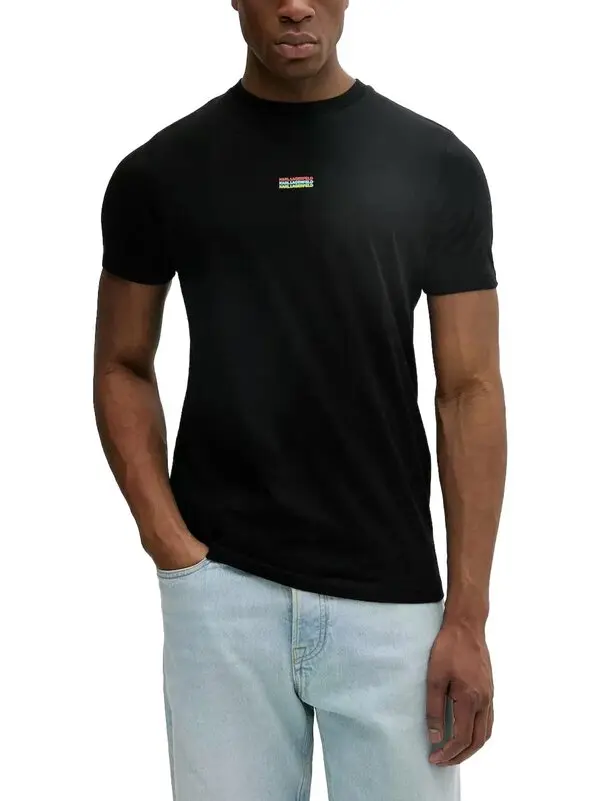 Karl Lagerfeld Logo-appliqué T-shirt - Black