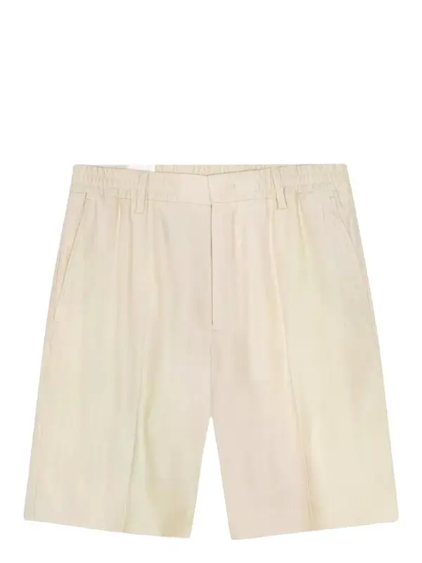 Nn07 Pleated Elasticated Shorts - Neutrals