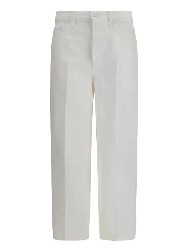 MOTHER Rabbit Hole Cropped Jeans - White