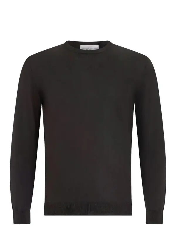 ROBERTO COLLINA Fine-knit Sweater - Brown
