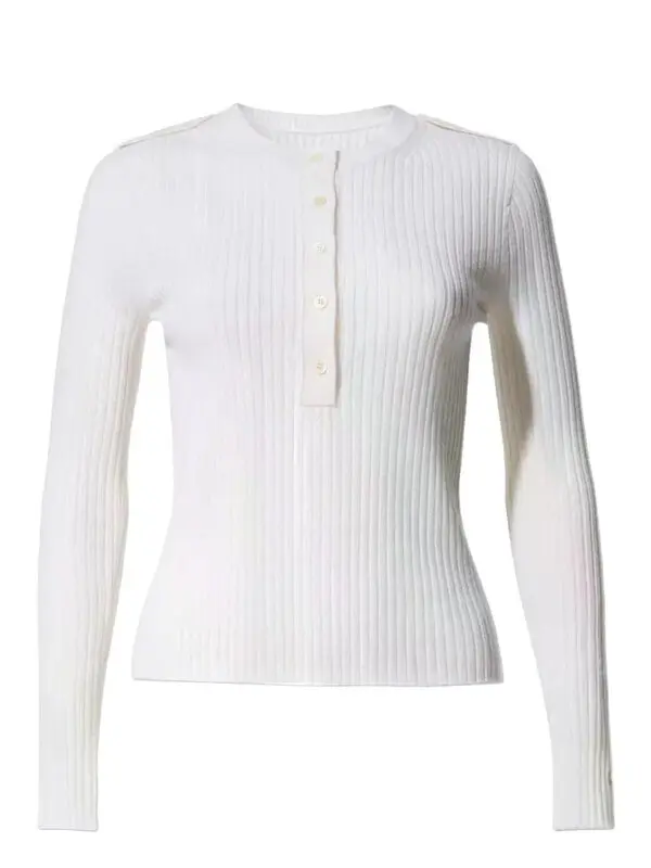 Perfect Moment Henley-neck Top - White