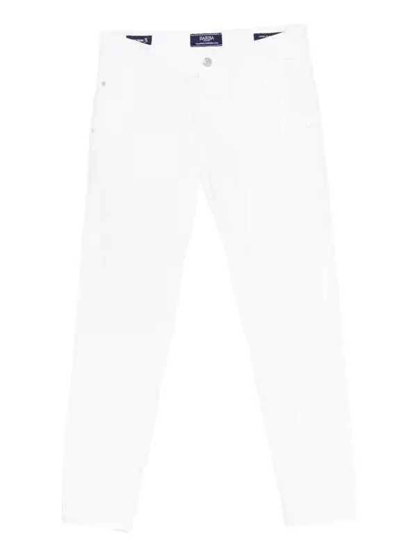 BARBA NAPOLI Slim Leg Jeans - White