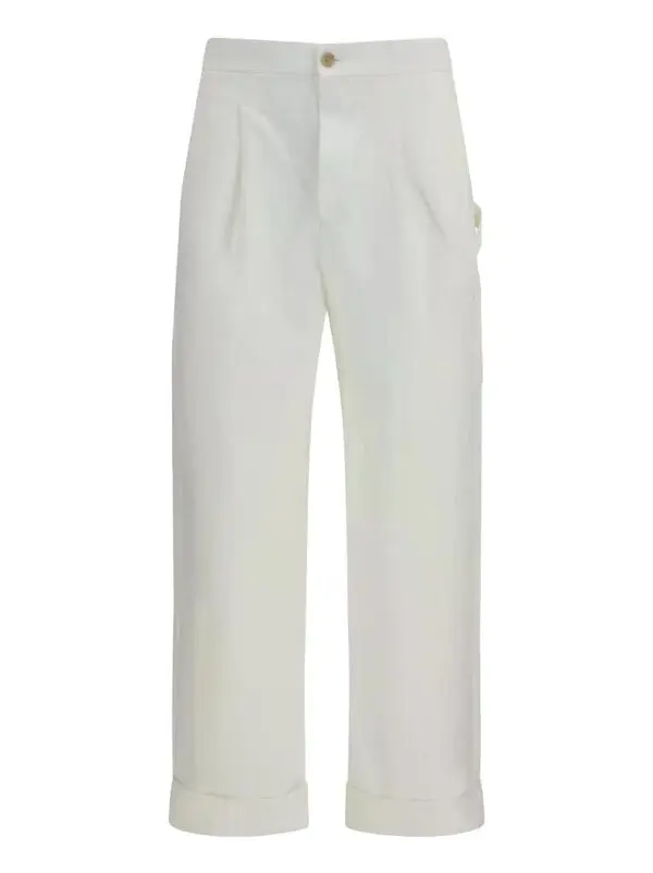 UMIT BENAN Carpenter Pleated Trousers - Neutrals