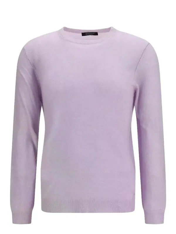 ARAGONA Crew-neck Sweater - Purple