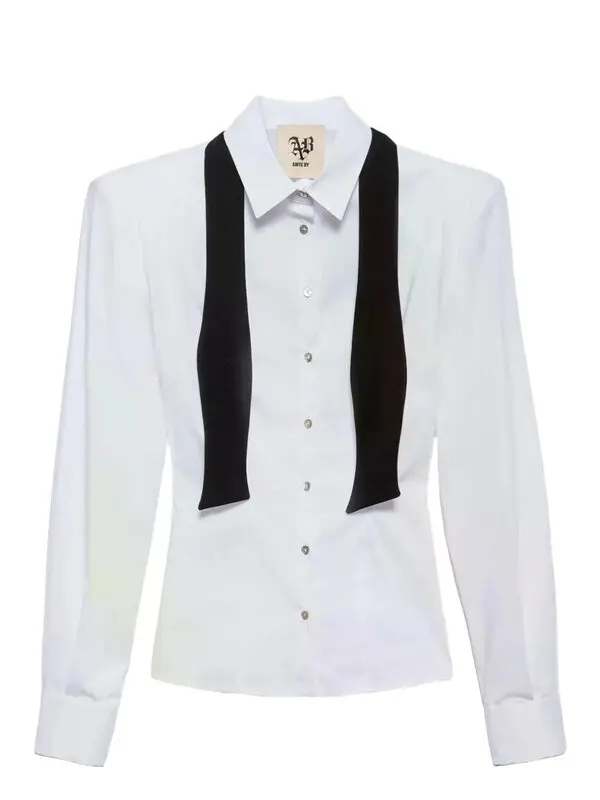 ANIYE BY Neck-tie Shirt - White