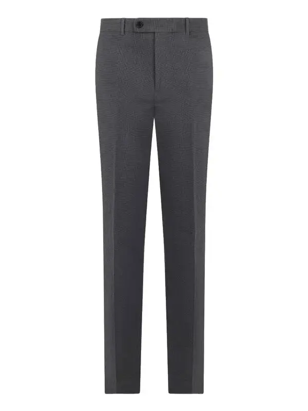 SLOWEAR Micro-patterned Tailored Trousers - Grey
