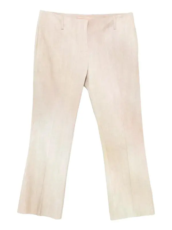 Ermanno Scervino Emy Textured Cropped Trousers - Neutrals