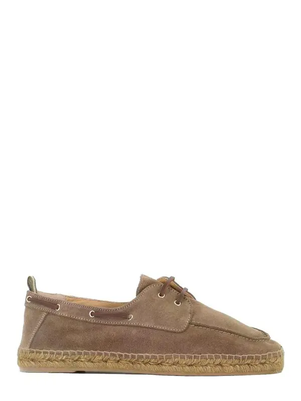 CastaÑer Suede Espadrille Boat Shoes - Brown