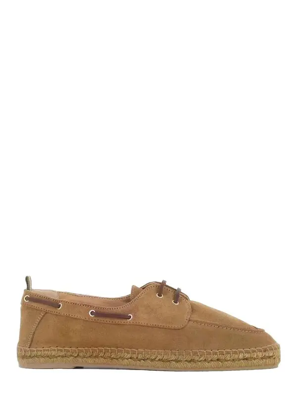 CastaÑer Suede Espadrille Boat Shoes - Neutrals