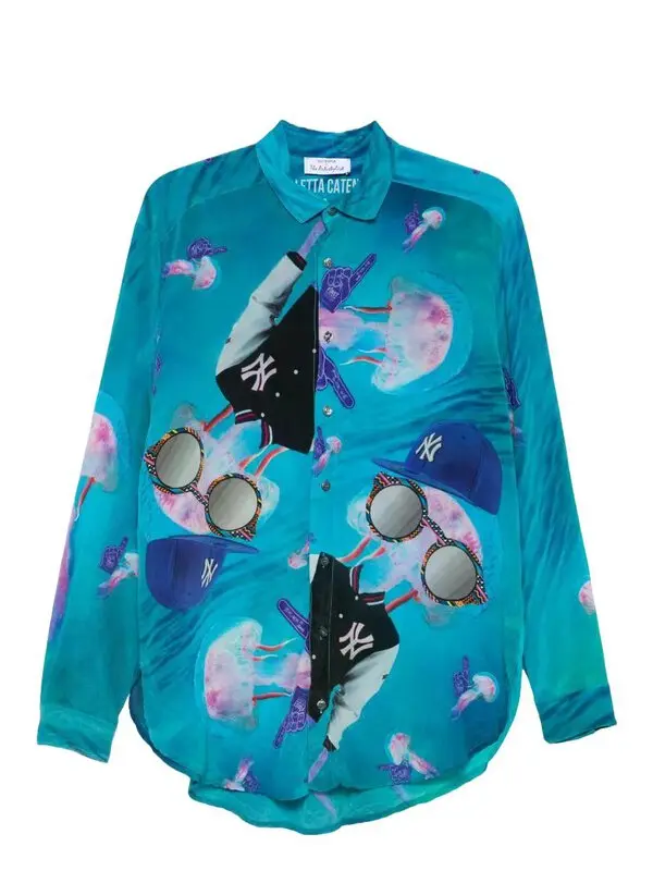 The Artistylist Printed Shirt - Blue