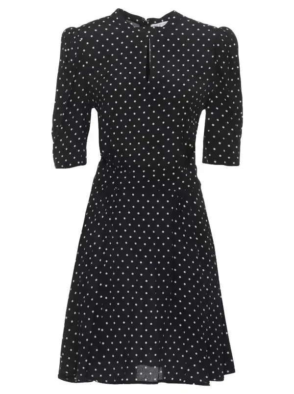 MAR DE MARGARITAS Polka-dot Print Dress - Black