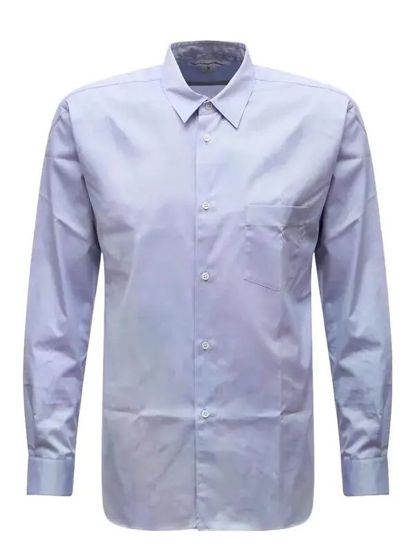 Comme Des Garçons Forever Button-down Cotton Shirt - Blue