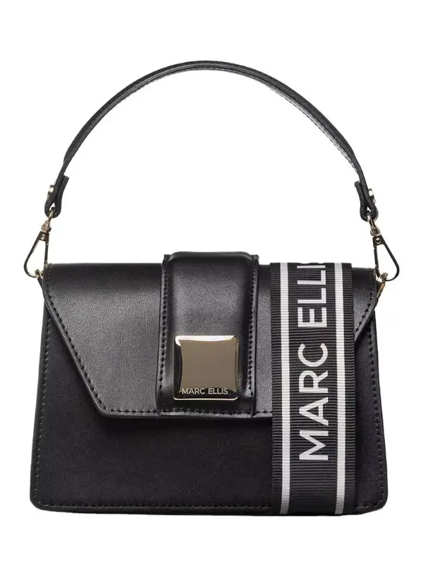 MARC ELLIS Logo-strap Tote Bag - Black