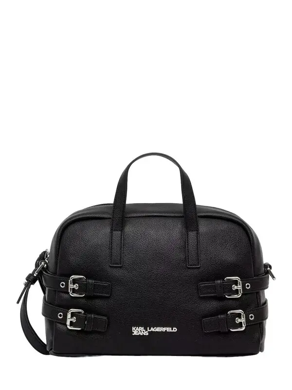Karl Lagerfeld Logo-plaque Shoulder Bag - Black